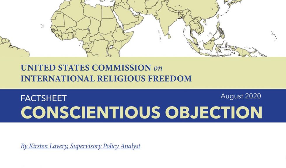 USCIRF Releases New Report about Conscientious Objection | CAP Freedom of Conscience