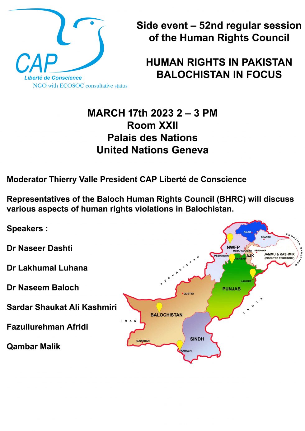 Human Rights Council 52nd Regular Session : side-event Human Rights In ...