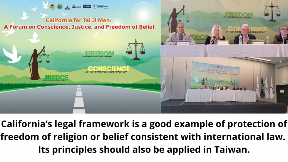 California for Tai Ji Men: Conscience, Justice and Freedom of Belief ...